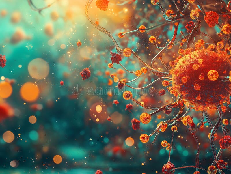 New, Super Virus, Under the Microscope. Danger of a Pandemic, Concept ...