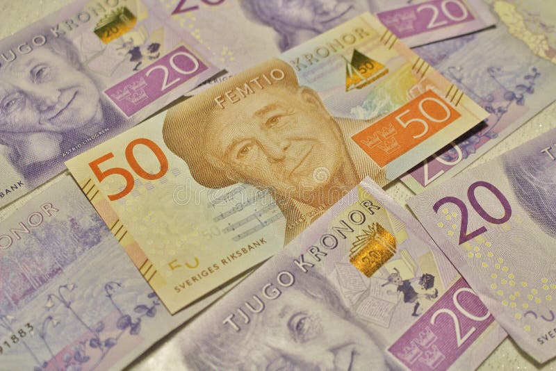 New Swedish banknotes stock photo. Image of financial - 68278030