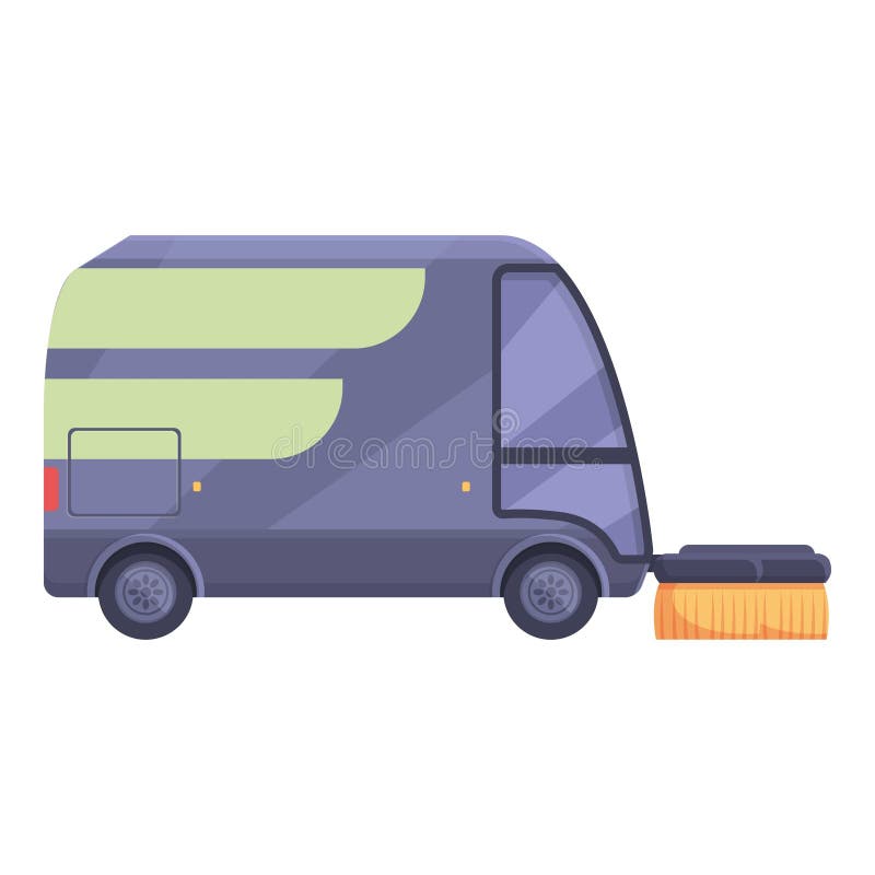 New Sweeper Icon Cartoon Vector. Street Road Stock Vector ...