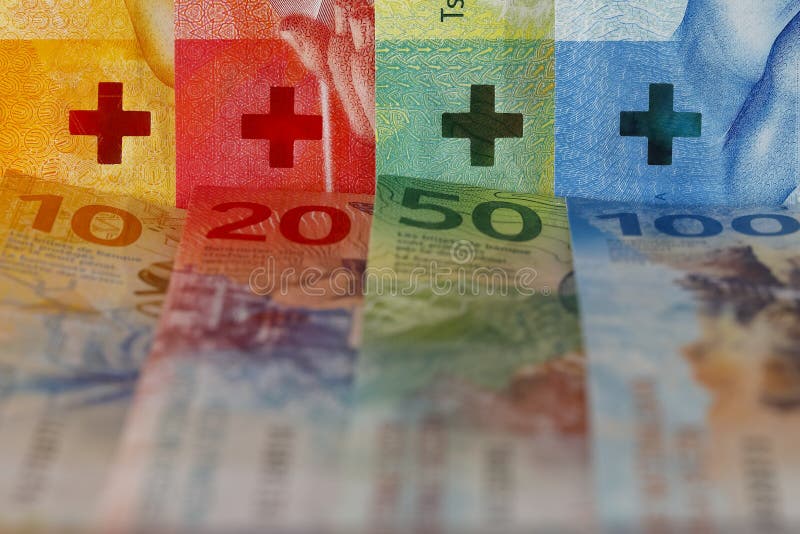 New Swiss banknote series stock photo. Image of exchange - 172596908