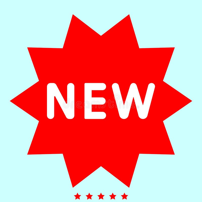 New Symbol it is Color Icon . Stock Vector - Illustration of status ...