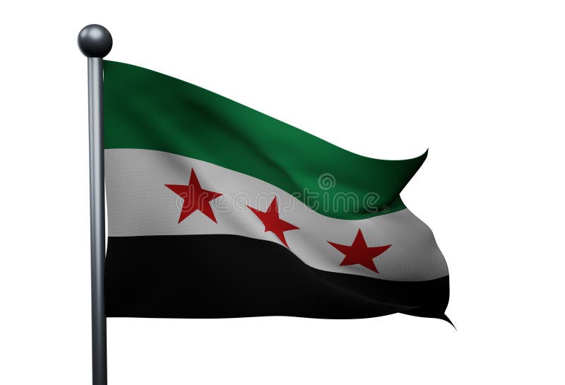 New Syrian flag stock illustration. Illustration of textured - 356400561