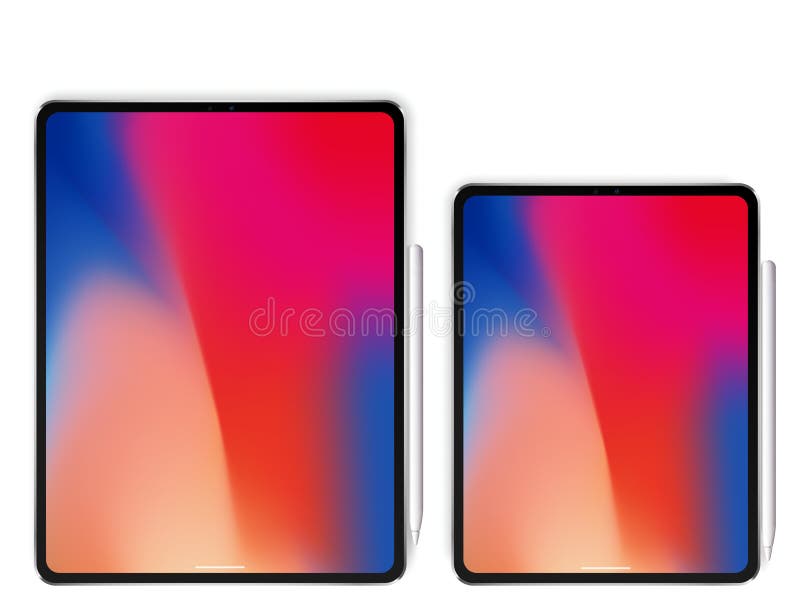 New Tablet Pro X Vector Illustration Isolated Stock Illustration ...