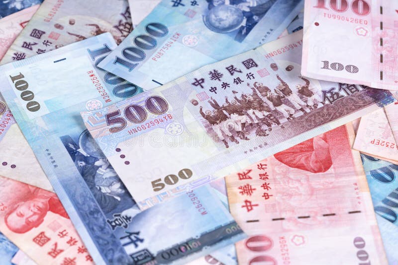 100 New Taiwan Dollar Banknote, Cash Isolated on Balck Backbround Stock ...