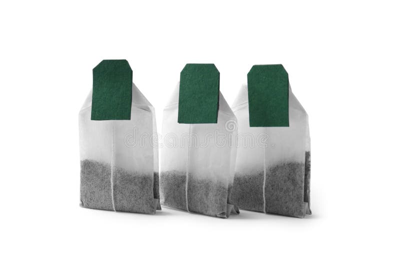 Three Tea Bags Isolated White Stock Photos - Free & Royalty-Free Stock ...