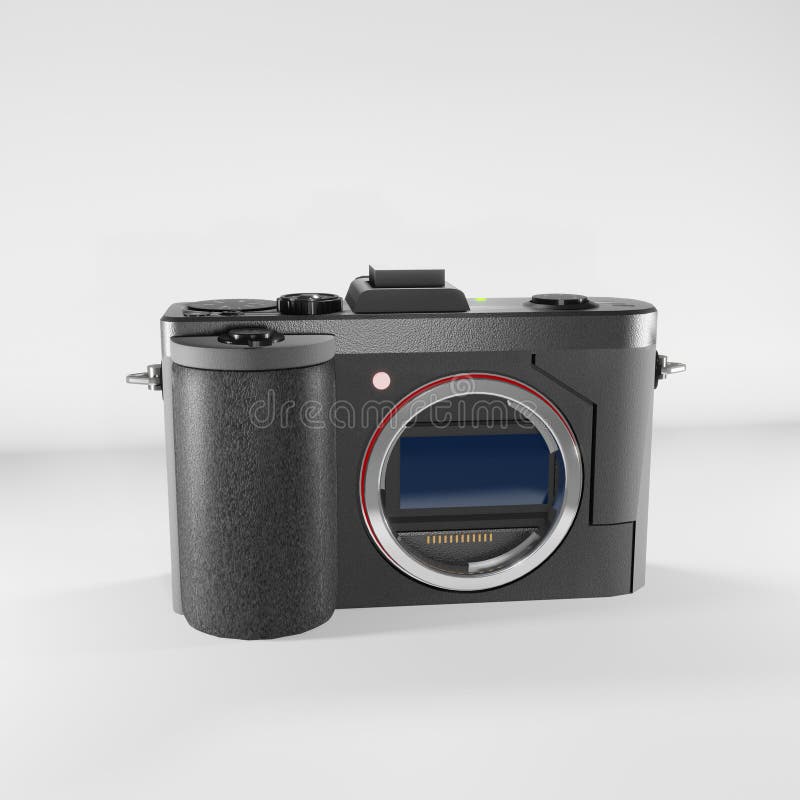 New Technology Camera 3d Model Image Stock Illustration - Illustration ...