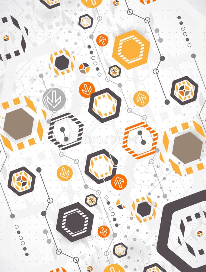 New Technology Hexagonal Business Background. Stock Vector ...