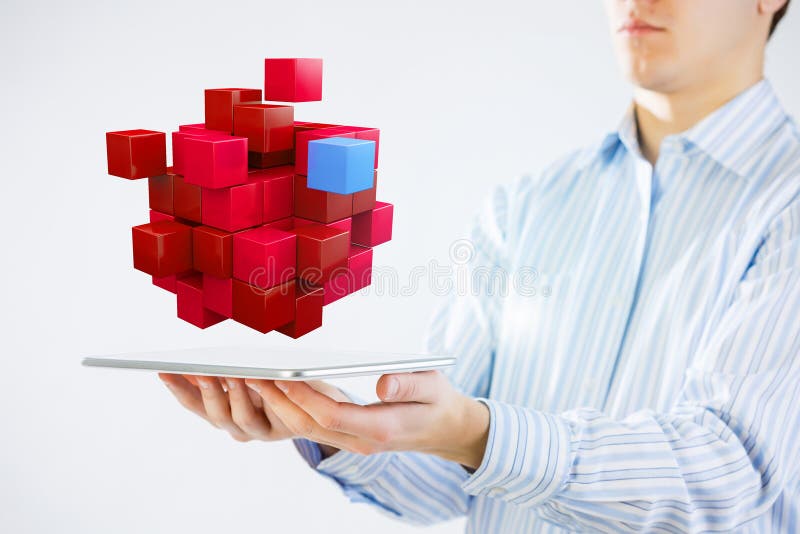 New Technology Integration Concept . Mixed Media Stock Photo - Image of ...