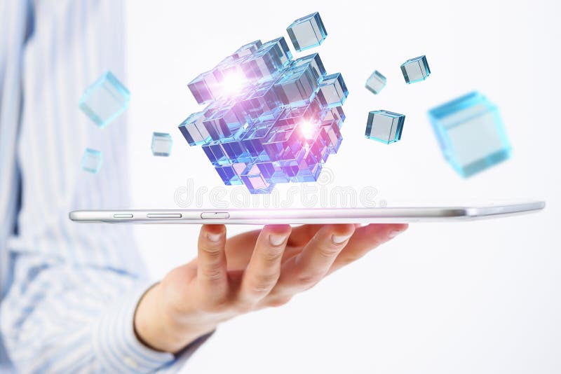 New Technology Integration Concept . Mixed Media Stock Image - Image of ...