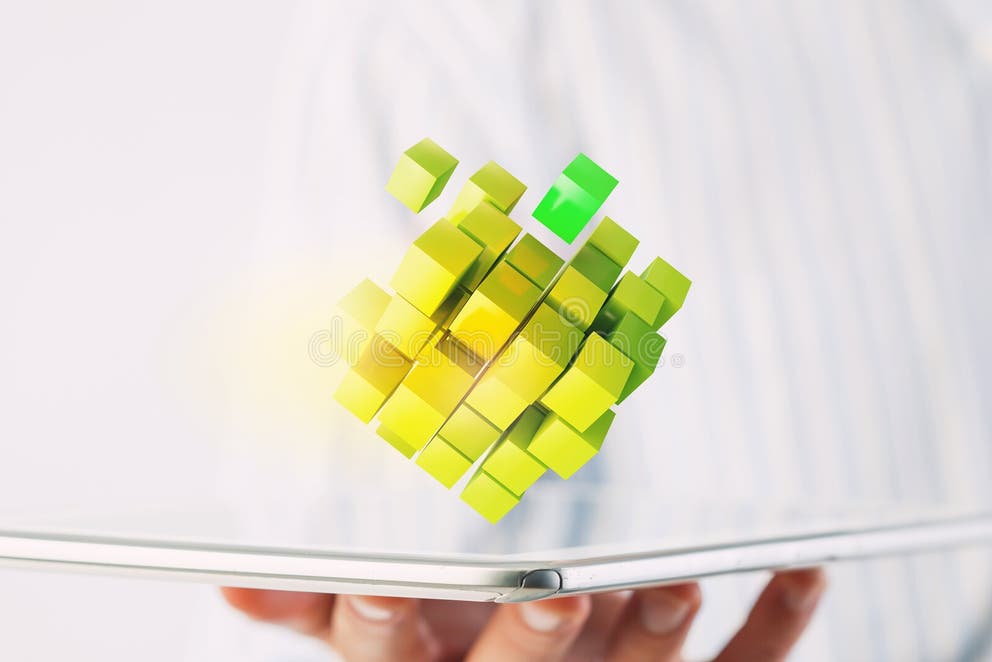 New Technology Integration Concept . Mixed Media Stock Illustration ...