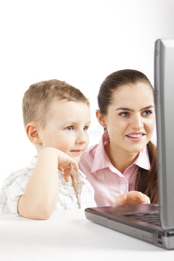 New Technology of Learning. Stock Image - Image of face, generation ...