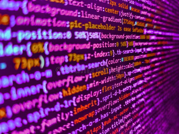 New Technology Revolution. Creative Js HTML5 Closeup Set on Background Stock Image - Image of ...