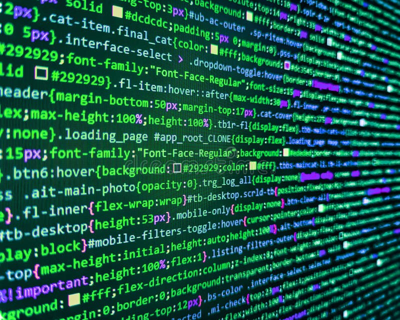 New Technology Revolution Developing Programming Binary Code Binary Computer Code Background