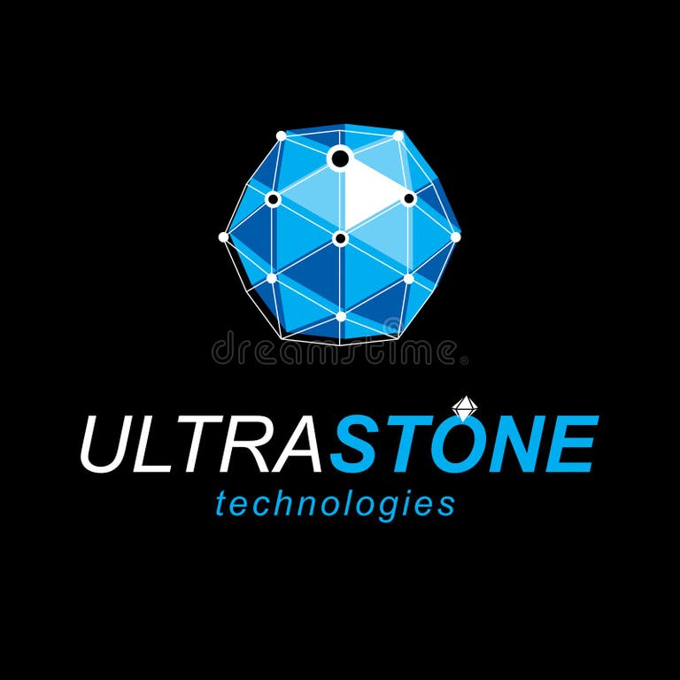 New Technology Symbol. Vector Abstract 3D Mesh Object, Design Element ...