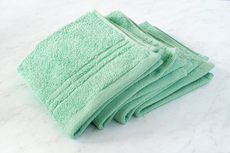 New Terrycloth Wash Clothes Stock Photo - Image of folded, hygiene ...