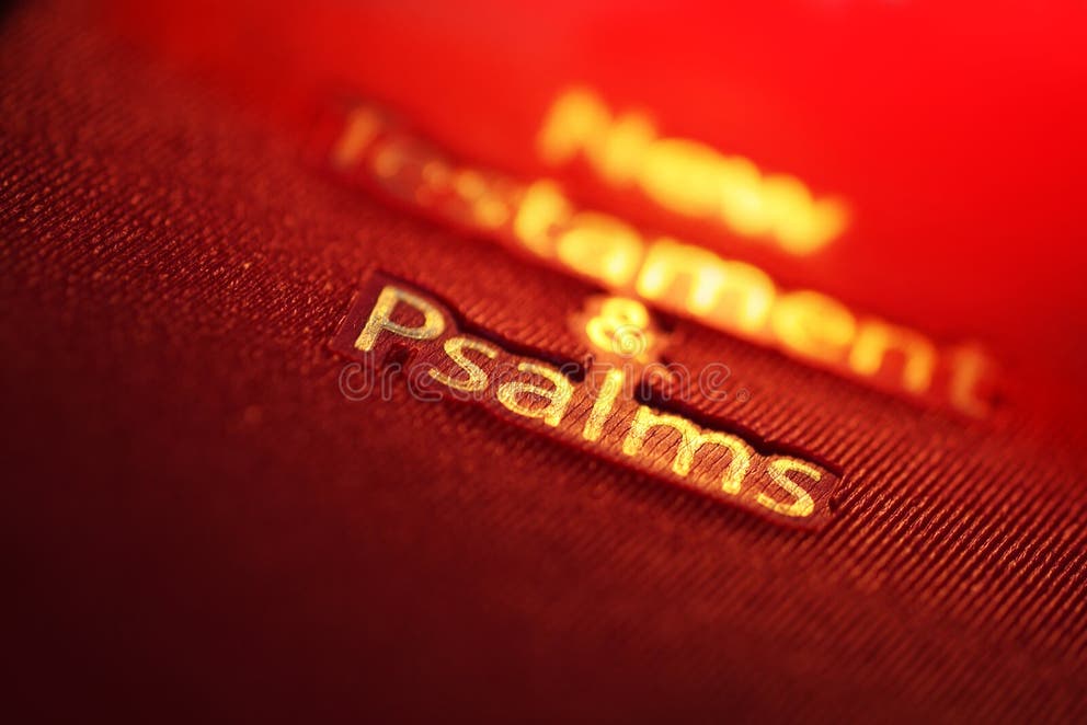 New Testament and Psalms Book Stock Photo - Image of verse, testament ...