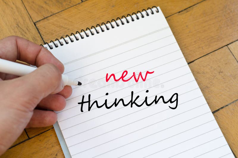 New Thinking Text Concept on Notebook Stock Illustration - Illustration ...