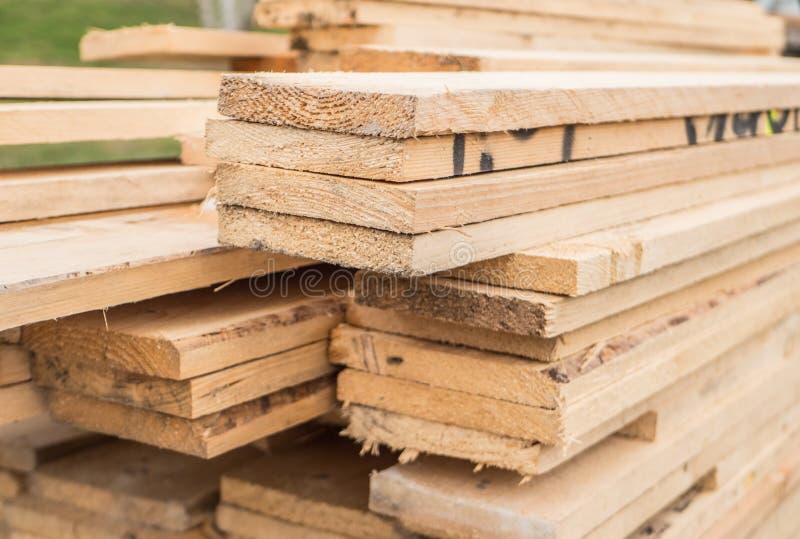 New Timber Material Construction Site Stock Photo - Image of design ...