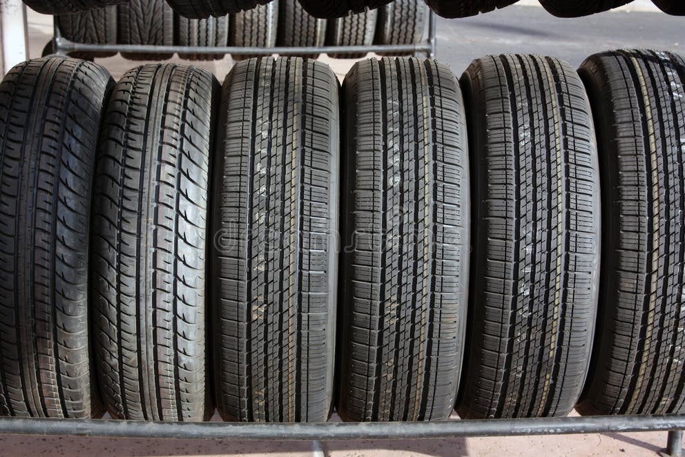 New Tires on Display stock photo. Image of bunch, background - 5242586