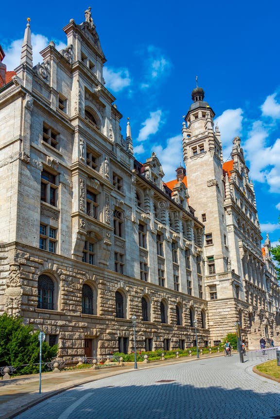 New Town Hall in German Town Leipzig Editorial Photography - Image of ...