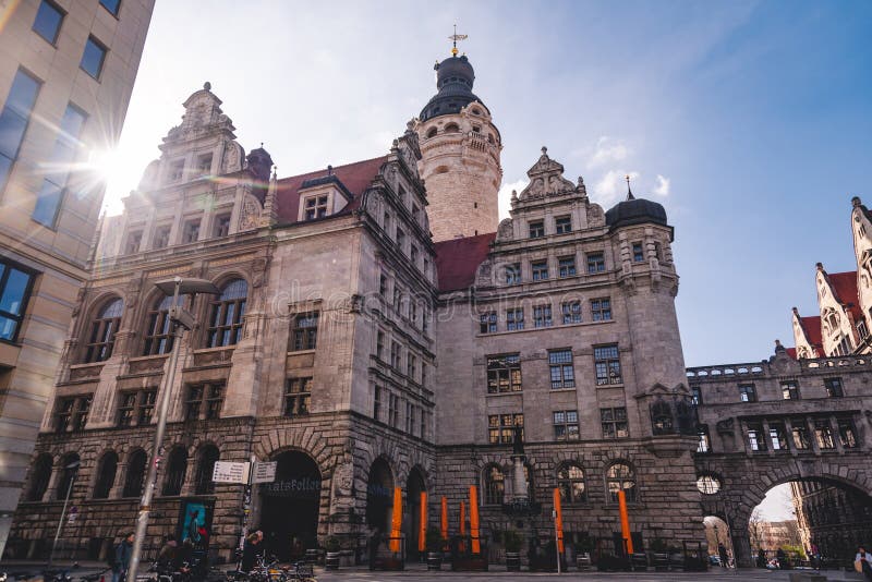 New Town Hall in Leipzig, Germany Editorial Stock Photo - Image of ...