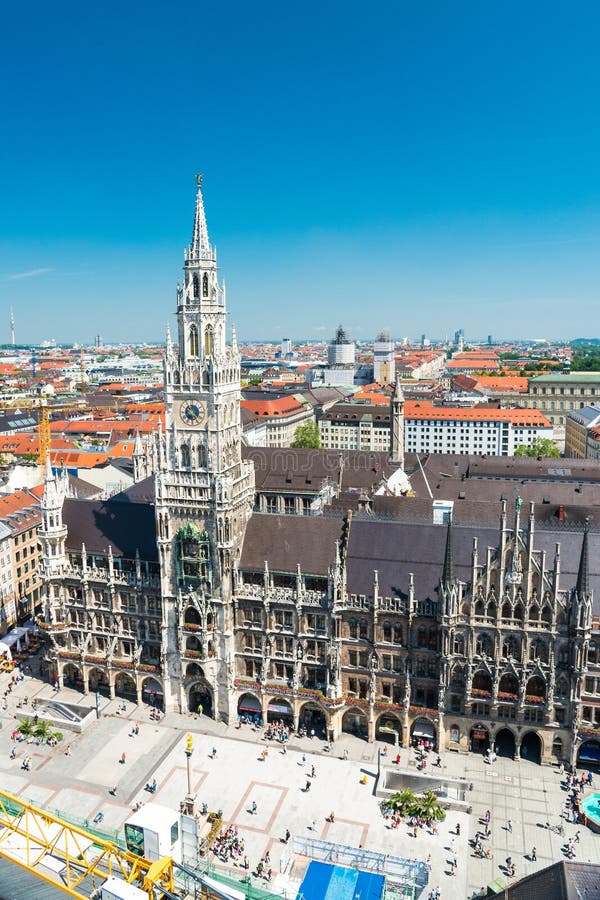 New Town Hall on Marienplatz Square in Munich, Germany. Editorial Stock ...