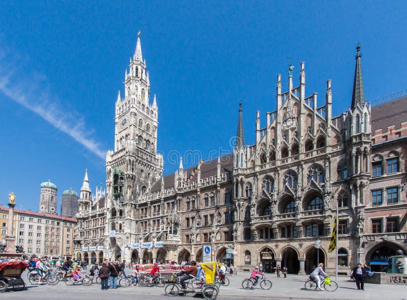 New Town Hall Munich Germany Editorial Photo - Image of tourists, town ...