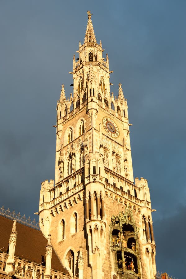 New Town Hall (Neues Rathaus) in Munich Stock Photo - Image of ...