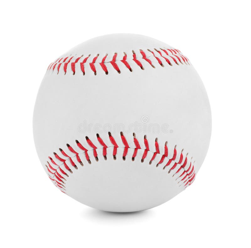 New Traditional Baseball Ball Isolated on White Stock Photo - Image of ...