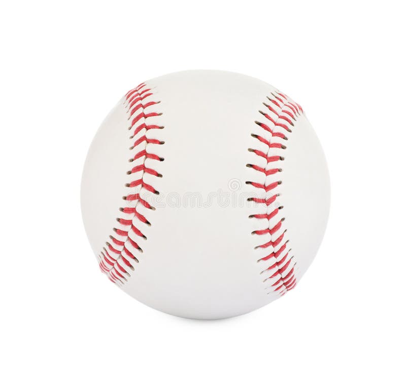 New Traditional Baseball Ball Isolated on White Stock Photo - Image of ...