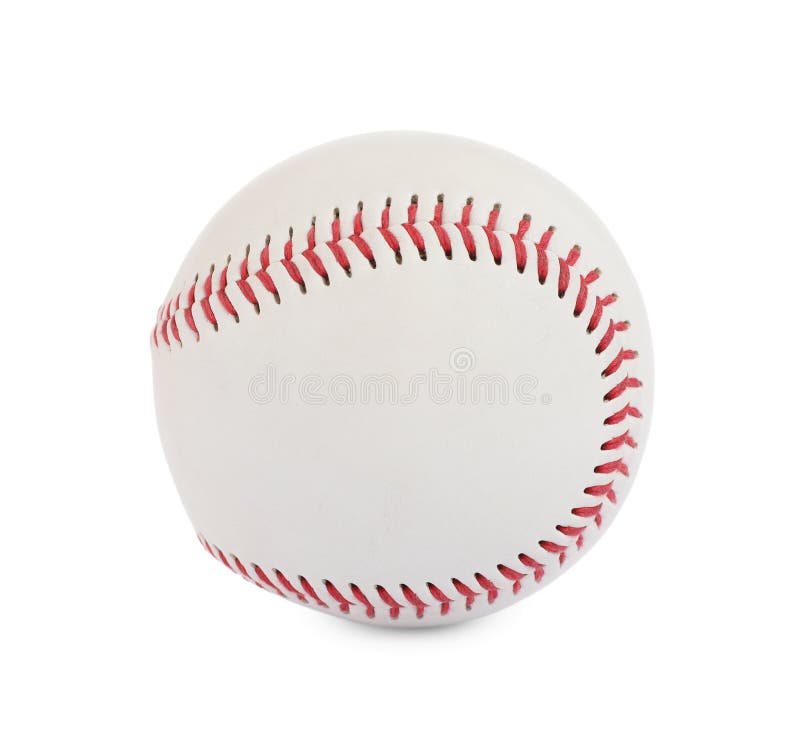 New Traditional Baseball Ball Isolated on White Stock Photo - Image of ...