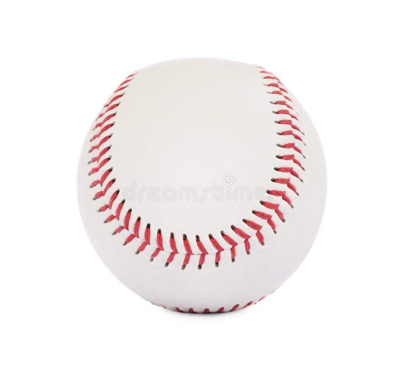 New Traditional Baseball Ball Isolated on White Stock Photo - Image of ...