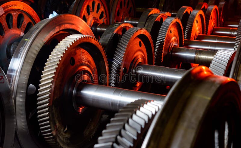 New Train Wheels on the Factory Stock Photo - Image of manufacture ...