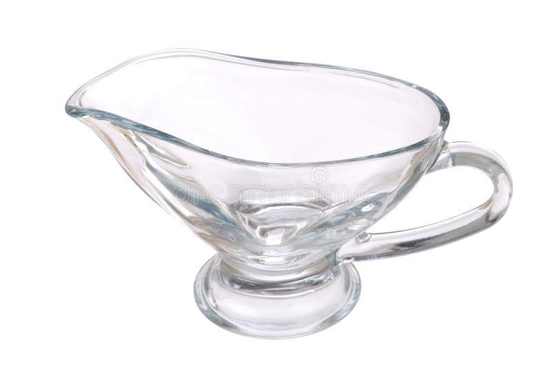 New Transparent Glass Pitcher on White Stock Photo - Image of handle ...