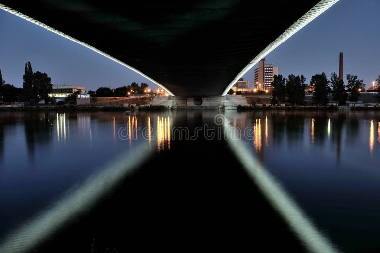New Troja bridge. stock photo. Image of architectute - 57113976