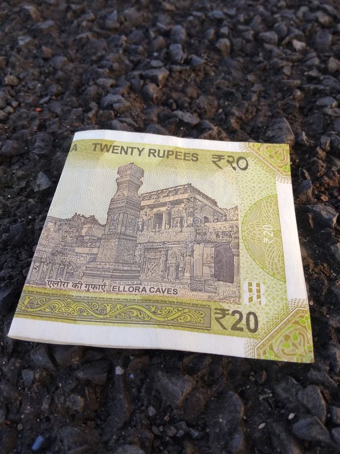 Twenty Rupees Note of India Stock Photo - Image of twenty, used: 171363908