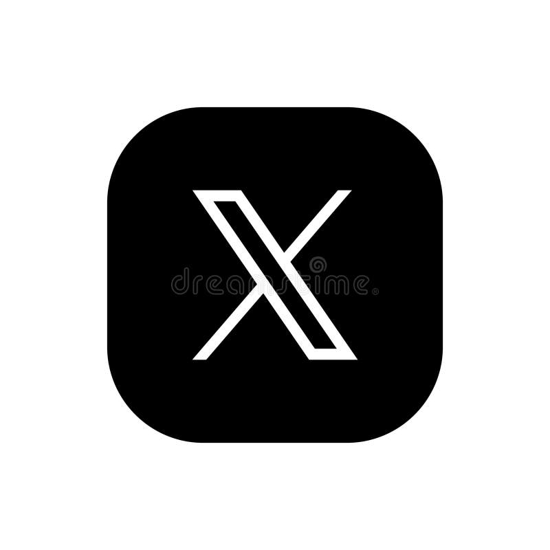 Twitter New X Logo on Black Gradient Background Editorial Photography ...