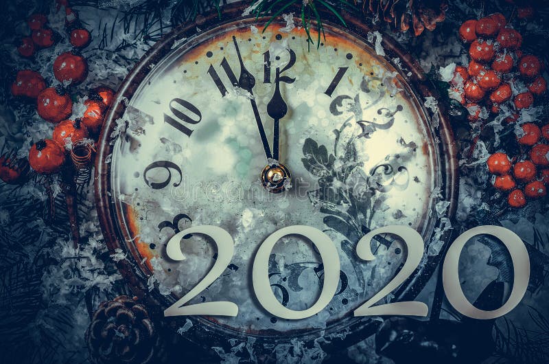 Two Thousand and Twentieth New Year Stock Image - Image of design ...