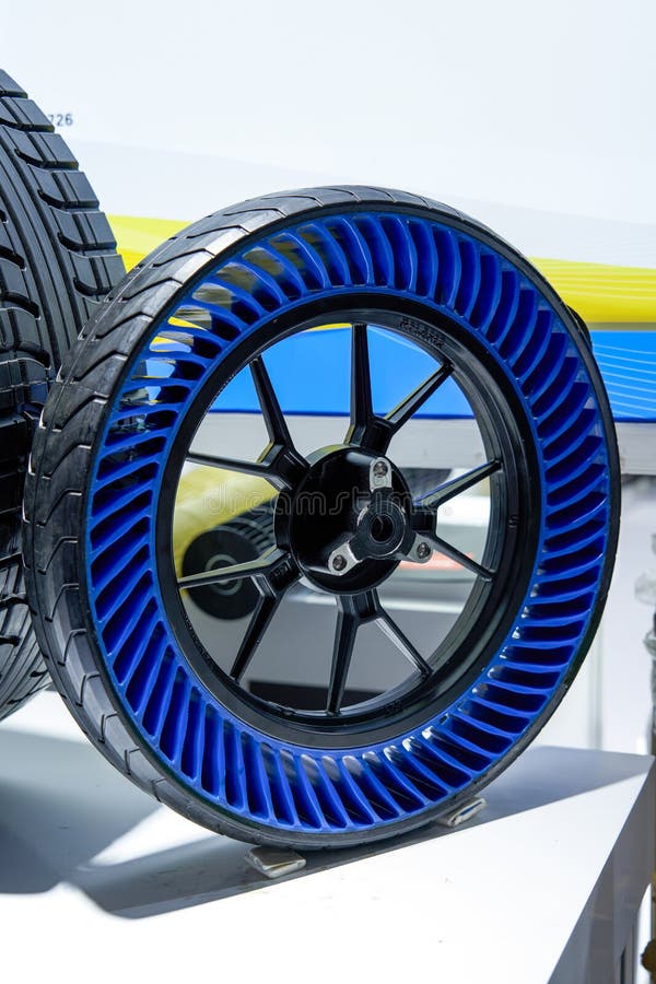 A New Type of Air-free Hollow Car Tire Editorial Stock Photo - Image of ...