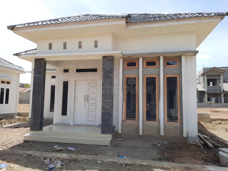 New Type 56 House Ready To Be Built in the Banda Aceh Area Stock Image ...