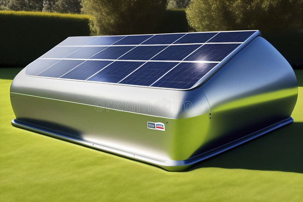 New Type of Solar System that is Set Up on a Lawn and in Which the ...