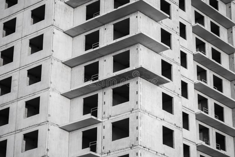 New Typical Living House is Under Construction Stock Image - Image of ...