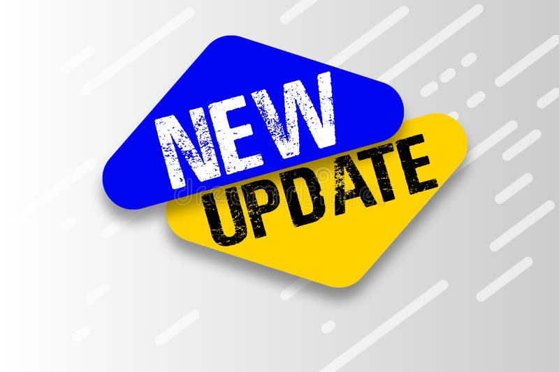 New Update Banner Background Stock Illustration - Illustration of ...