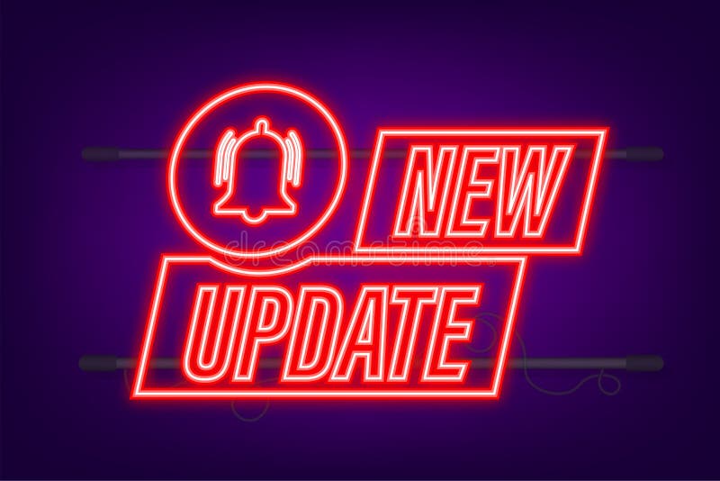 New Update Banner in Modern Style. Neon Icon. Web Design Stock Vector ... New Update Banner in Modern Style. Neon Icon. Web Design Stock Vector ...
