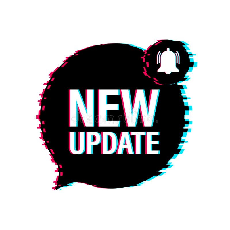 New Update Banner in Modern Style. Web Design. Glitch Icon. Vector ... New Update Banner in Modern Style. Web Design. Glitch Icon. Vector ...
