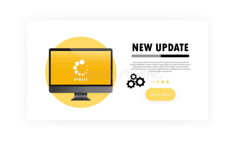New Update for Computer Banner. System Software Update and Upgrade ...