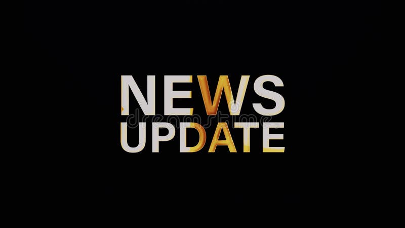 New Update Gold Text with Glitch Effect Stock Footage - Video of title ...