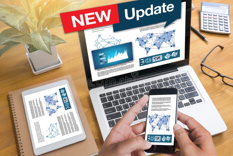 NEW Update Headline Media Live Broadcast Media News Stock Image - Image ...