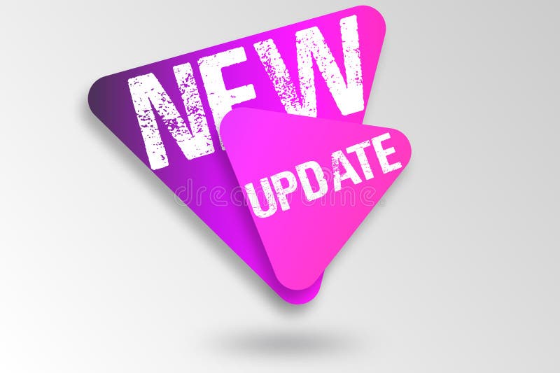 New Update Label or Sticker Concept Stock Illustration - Illustration ...