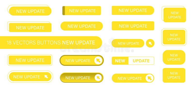 The New Update is a Set of Simple Modern Buttons. Push Button for an ...